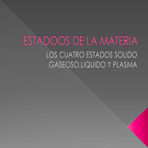 Estados de la materia | PPTX