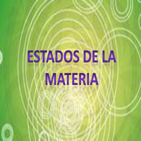 Estado de la materia | ODP