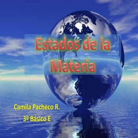 Estados de la materia | PPTX