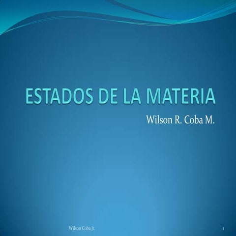 Estados de la materia | PPTX