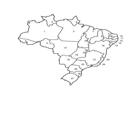 Estados em números brasil | DOCX