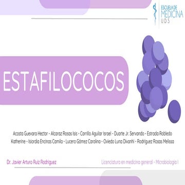 Estafilococos. clase y presentacion de tema general | PDF