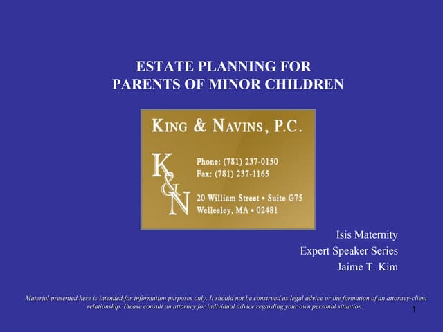 Estate planning 101 presentation | PPT