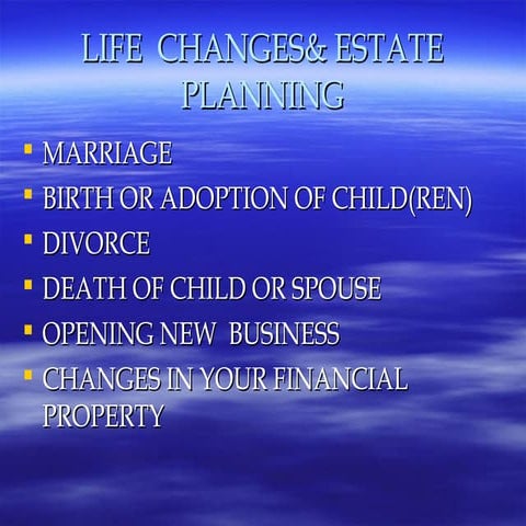 Estate planning presentation | PPT