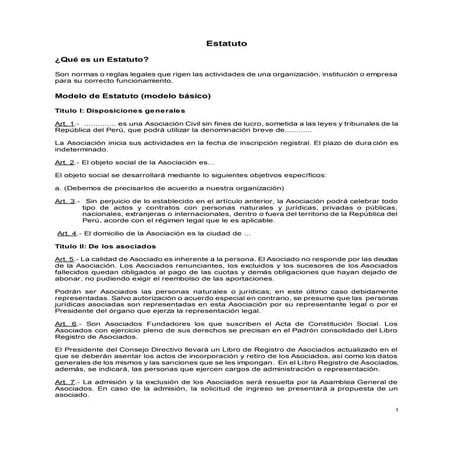 Estatuto | DOC