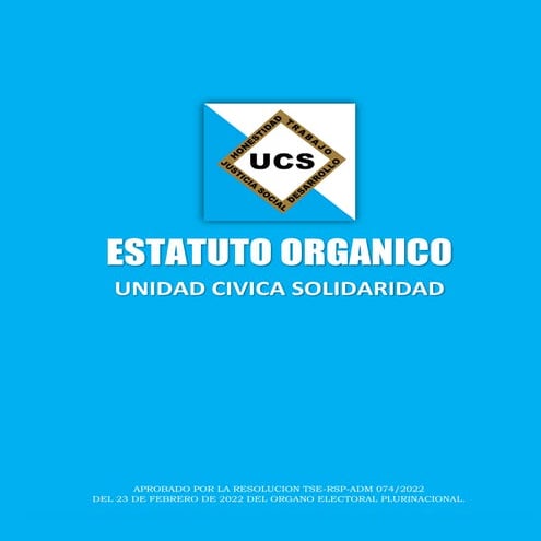 ESTATUTO ORGANICO UCS | PDF | Civic affairs | Politics
