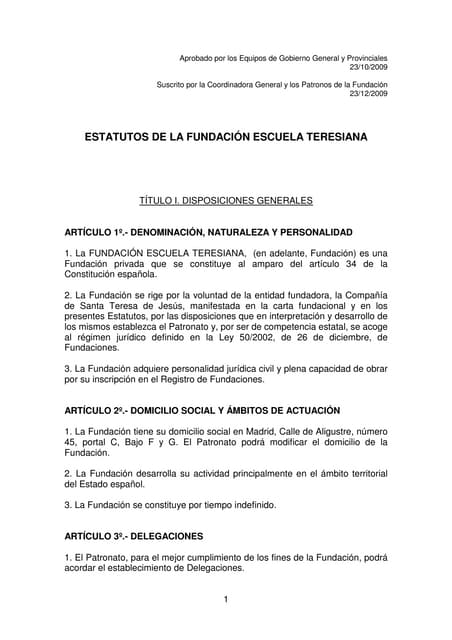 Modelo de estatutos[4397] | PDF