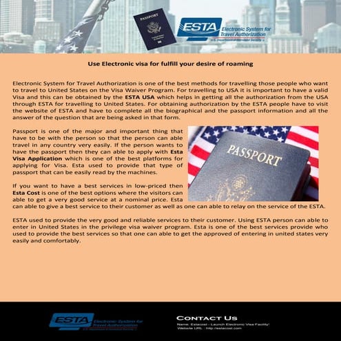 Esta visa application | PDF