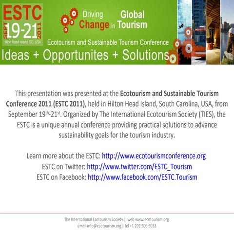 ESTC 2011 Presentation by Albert Teo, Borneo Eco Tours | PPT | Africa ...