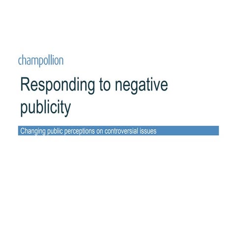 How to Handle Negative Publicity | DOCX