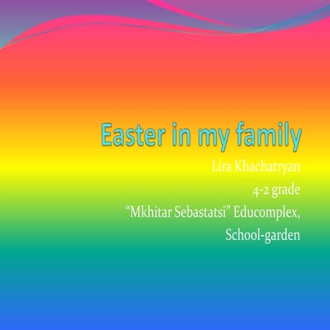 Easter in my family | PPTX