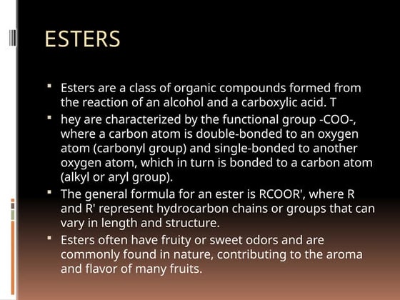 Protection and deprotection of carboxylic acid | PPTX | Chemistry | Science