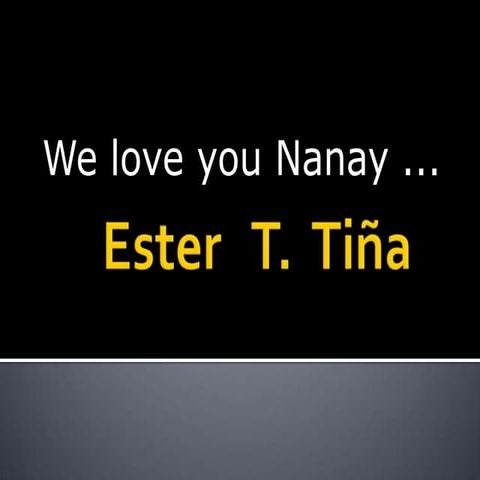 Ester t | PPT