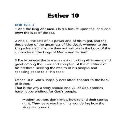 Esther 10 | PDF