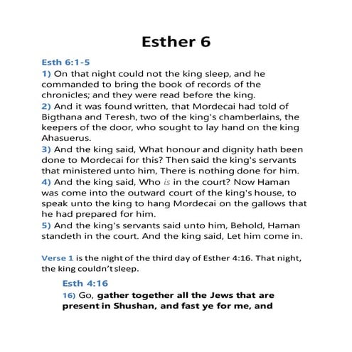 Esther 6 | DOCX