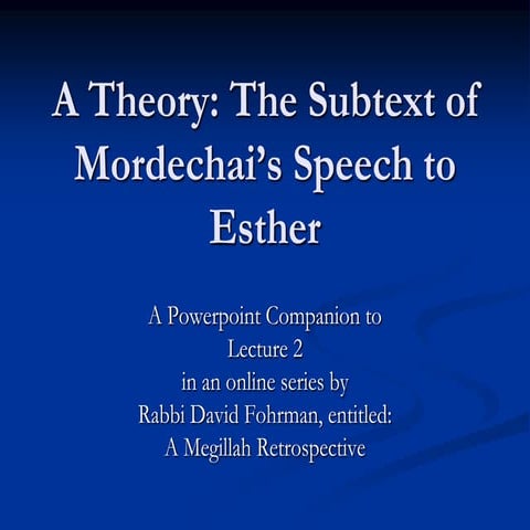 Esther powerpoint 4 | PPT