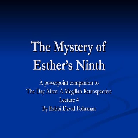 Esther powerpoint 4 | PPT