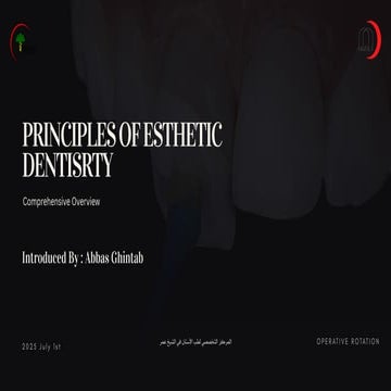 Introduction to esthetic dentistry | PPTX