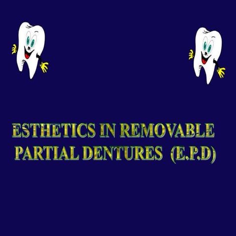 esthetics in RPD.ppt