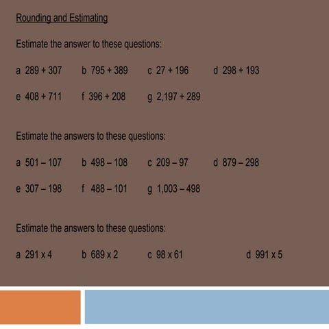 Estimating Questions | PPT