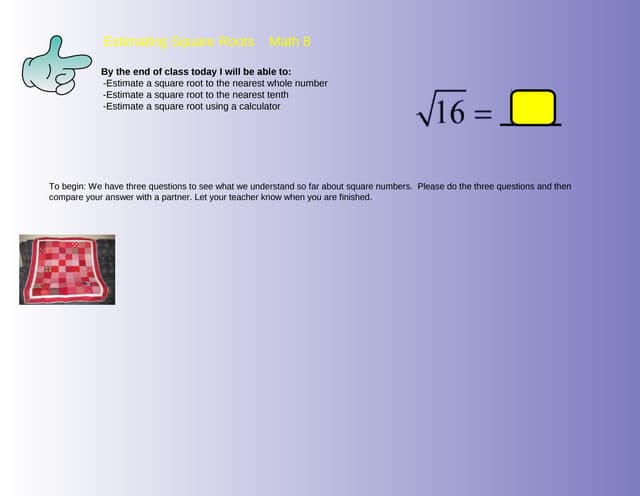 Estimating square roots | PPT