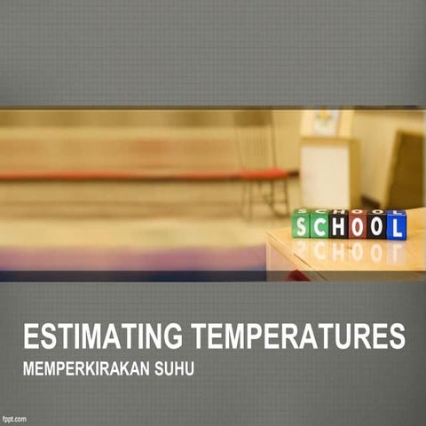 Estimating Temperatures | PDF