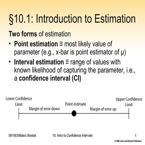 Estimation powerpoint presentation statistics | PPT