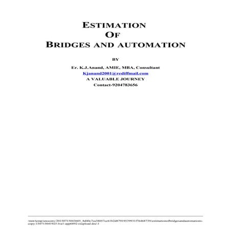 Estimation of bridges and automations copy | DOC