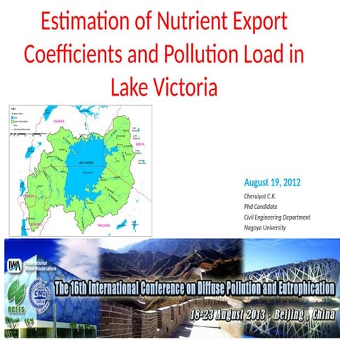 Estimation of Nutrient Export Coefficients and Pollution Load in Lake ...
