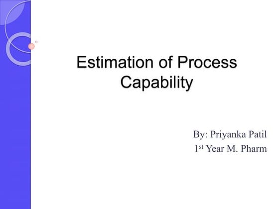 Statistical process control | PPTX