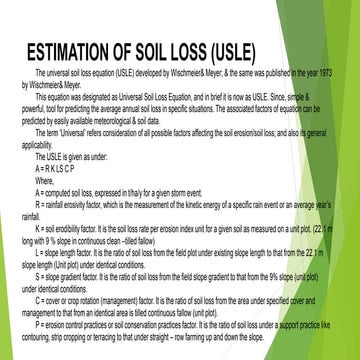 ESTIMATION OF SOIL LOSS (USLE).pptx