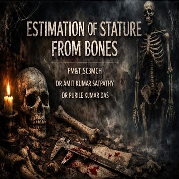 ESTIMATION OF STATURE FROM BONES.pptx forensic medicine and toxicology ...
