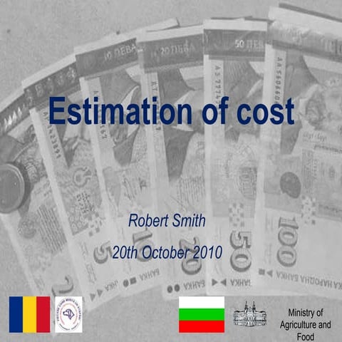 Estimation on cost by Robert Smith | PPT