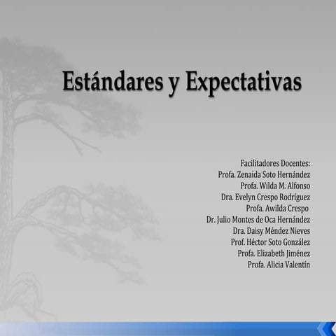 Estándares y expectativas para escuelas | PPT