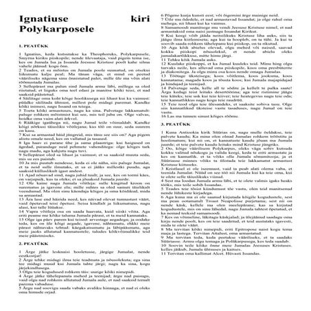 Estonian - The Epistle of Ignatius to Polycarp.pdf