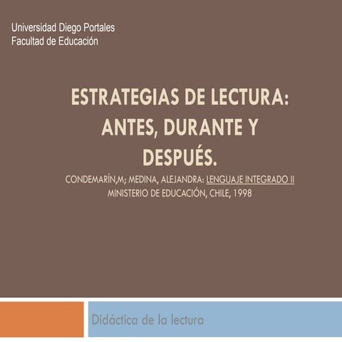 Estrategias-de-lectura-antes-durante DESPUES | PDF