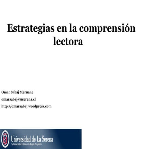 Estrategias para-la-comprension-lectora-ppt-2 | PPT