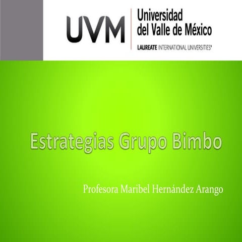 Estrategias bimbo | PPTX