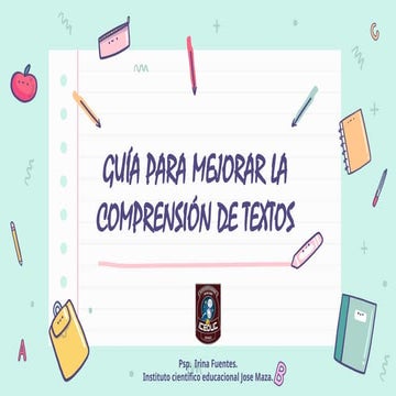 Estrategias de Comprensión Lectora para modelar | PPTX