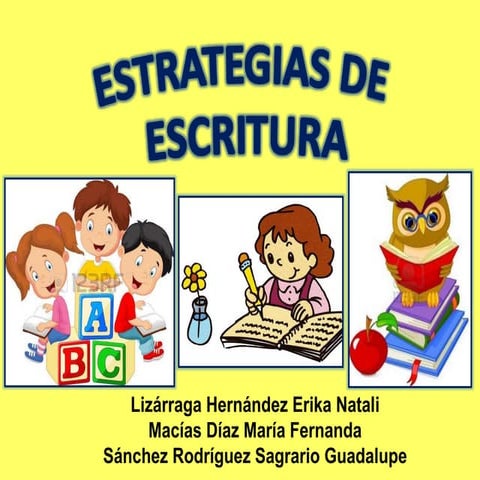 Estrategias de escritura | PPTX | Education
