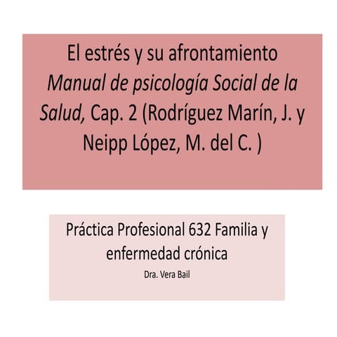 El modelo transaccional del estrés | PPT