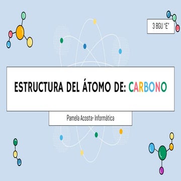 Modelo Del átomo De Carbono Carbono