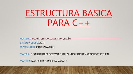 Estructura basica para_c_ (1) | PPTX