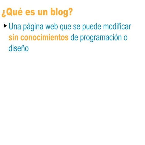 Estructura de un blog | PPT