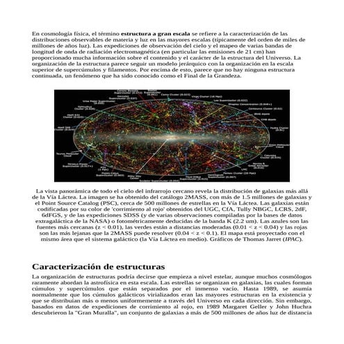 Estructura a gran escala del universo | PDF