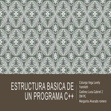 Estructura de un Programa en C++ | PDF