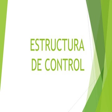 Estructura de control | PPTX