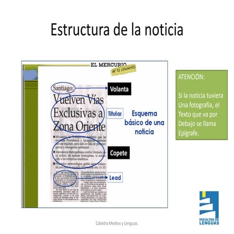 Estructura de la noticia | PDF