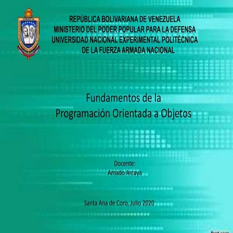 Unidad 7 conceptos Avanzados en la Programacion orientado a objetos | PPTX