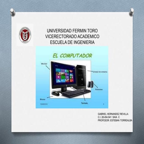 Estructura del computador | PPTX | Computing | Technology & Computing
